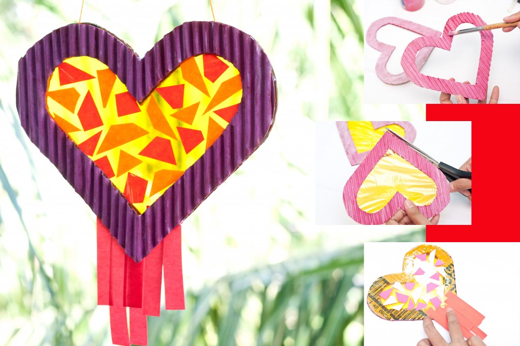 How To Make A Heart Shaped Suncatcher - Fun Activities For Kids - Pondic