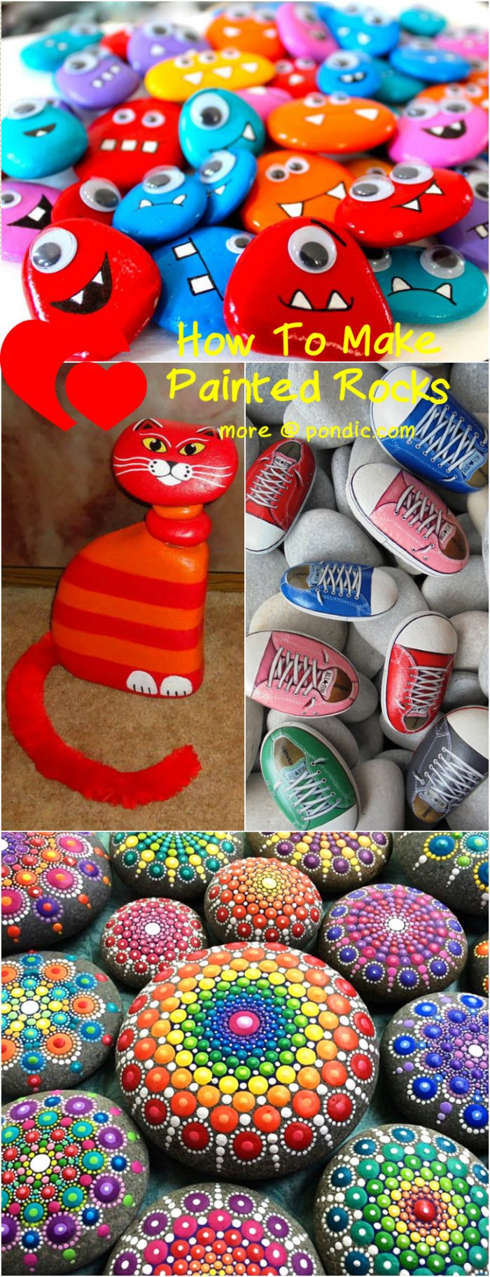 How To Make Painted Rocks To Decorate Your Home & Garden - Pondic